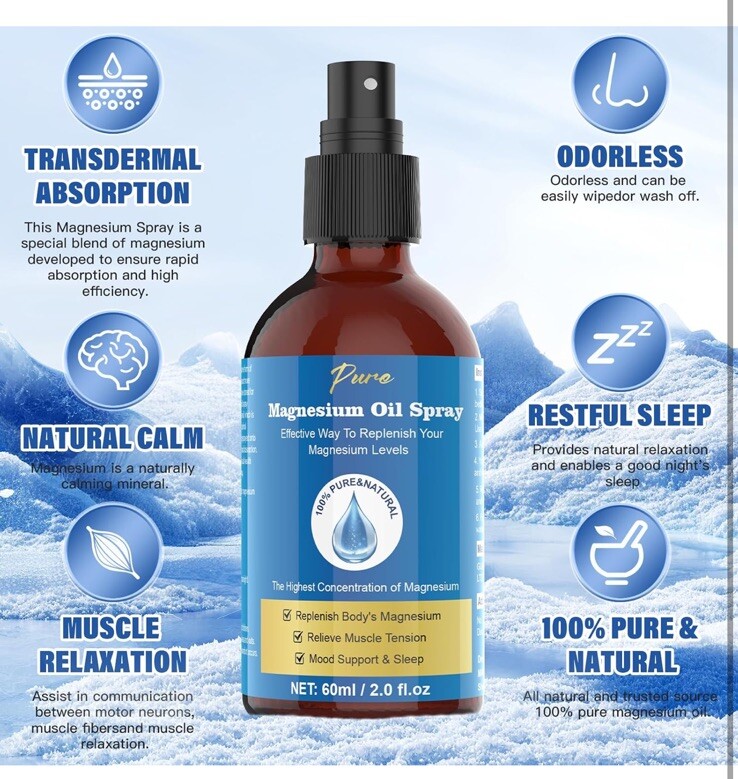 Magnesium Spray, Oil for Feet, Pure Spray 1pack | eBay