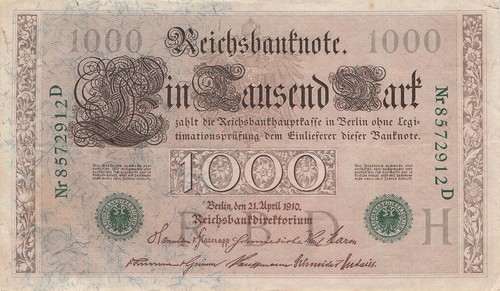 Germany 1000 Mark 1910 XF | eBay