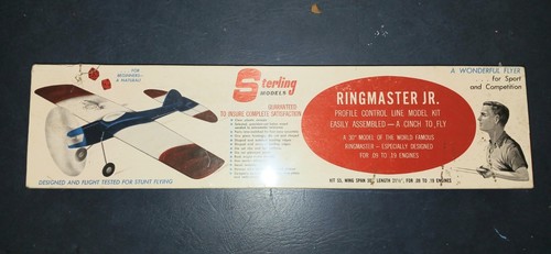 Sterling Models RINGMASTER JR Vintage Control Line Model Airplane Kit ...