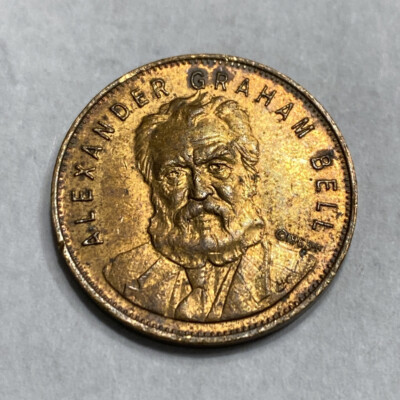 1968 Alexander Graham Bell Medal Franklin Mint Great Americans Series 1 ...