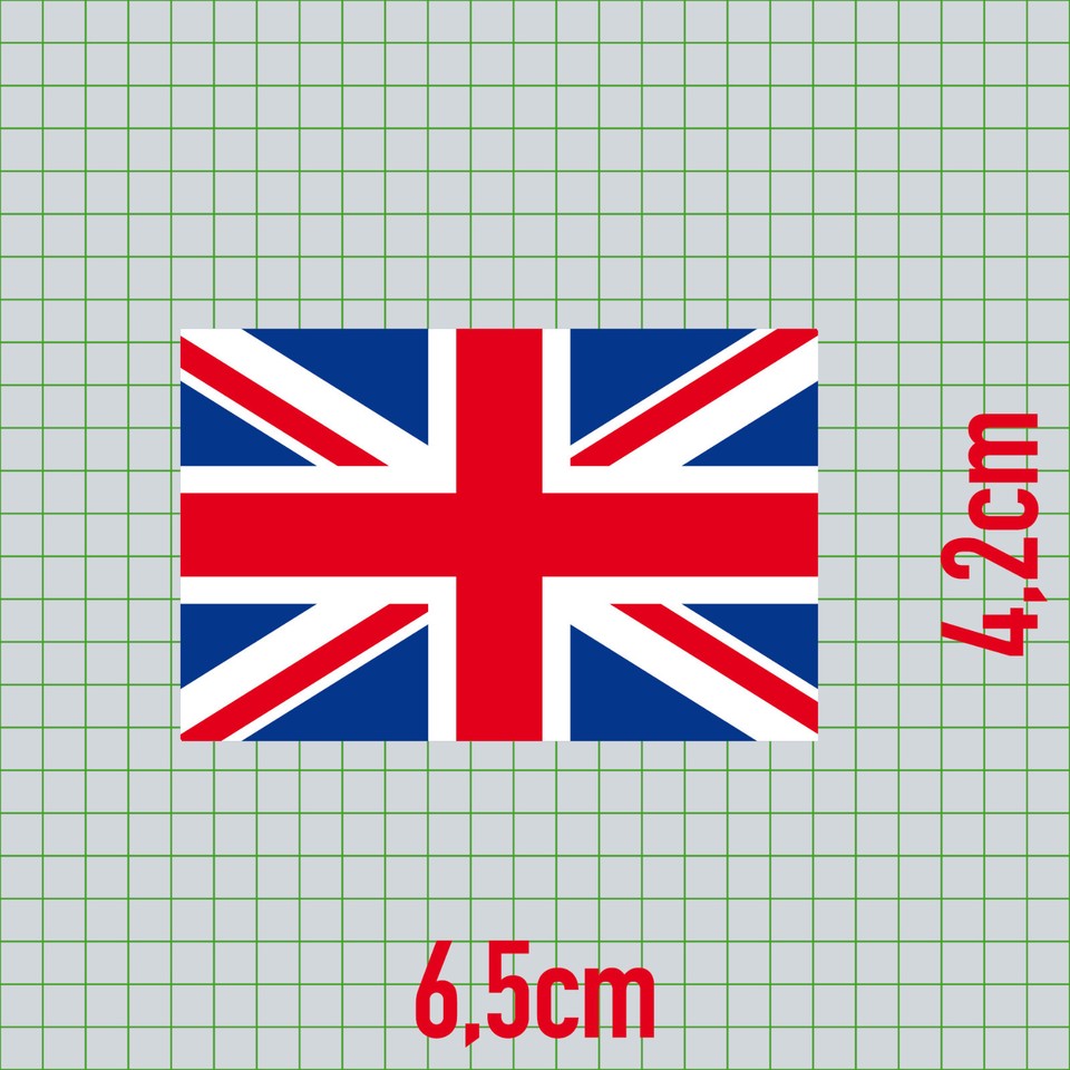 Autocollant 6,5cm Sticker Royaume-Uni Eng Angleterre GB Drapeau ...