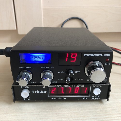 VINTAGE MAXCOM 20E WITH ECHO MIC+BLUE DISPLAY-SERVICED TIDY CONDITION ...