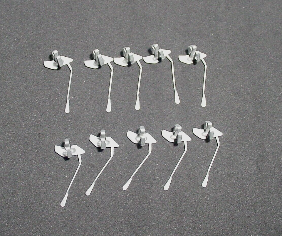 10 Push-In Body Side Molding Trim Fasteners Clips NOS Fits 3/8"-3/4 ...
