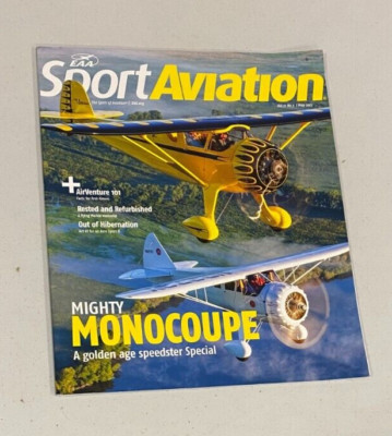 Recent Issue, EAA Sport Aviation Magazine (May 2023) – in perfect ...
