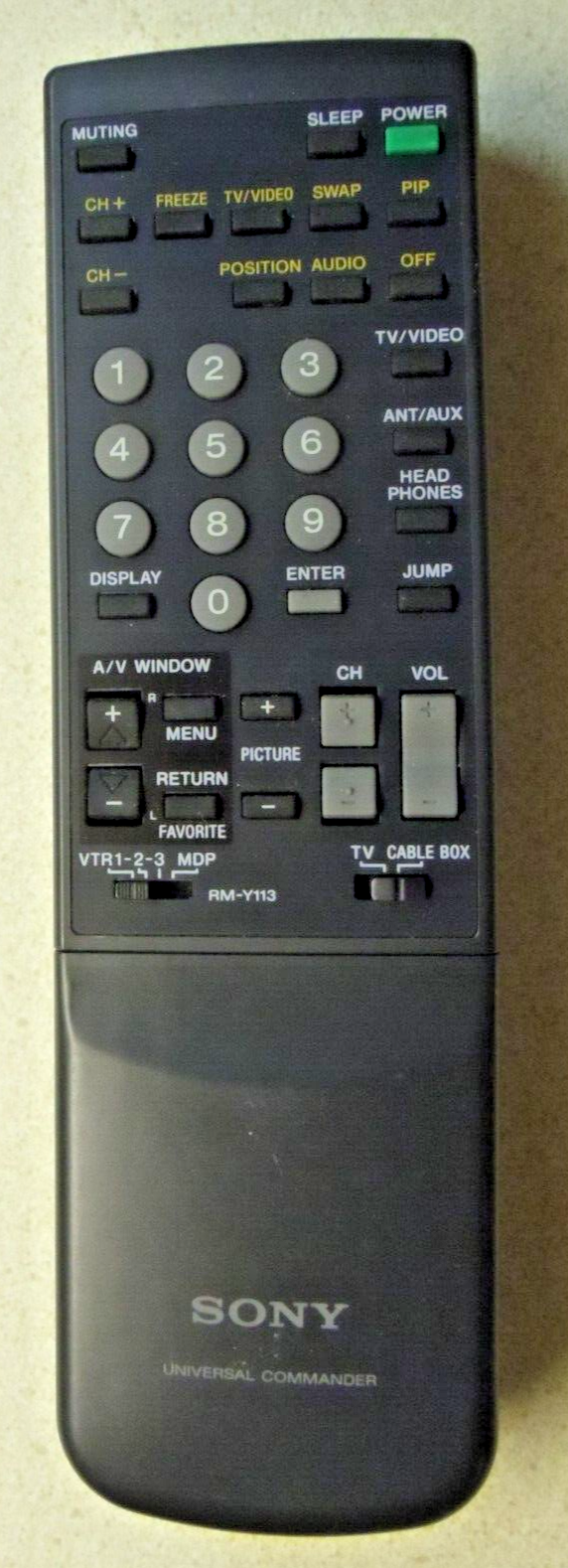 Sony #rm-y113a Universal Commander Remote Control Yc27 for sale online ...