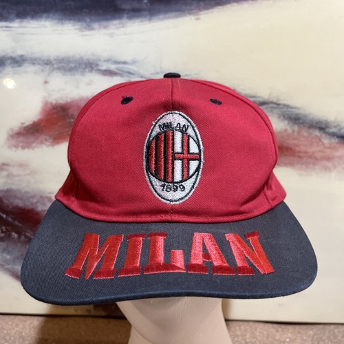 VTG DREW PEARSON Milan Red & Black Adjustable Hat Cap 1899 Logo ...