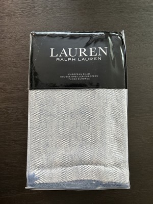 Lauren Ralph Lauren Marley Fringe Euro Sham King Light Blue New | eBay