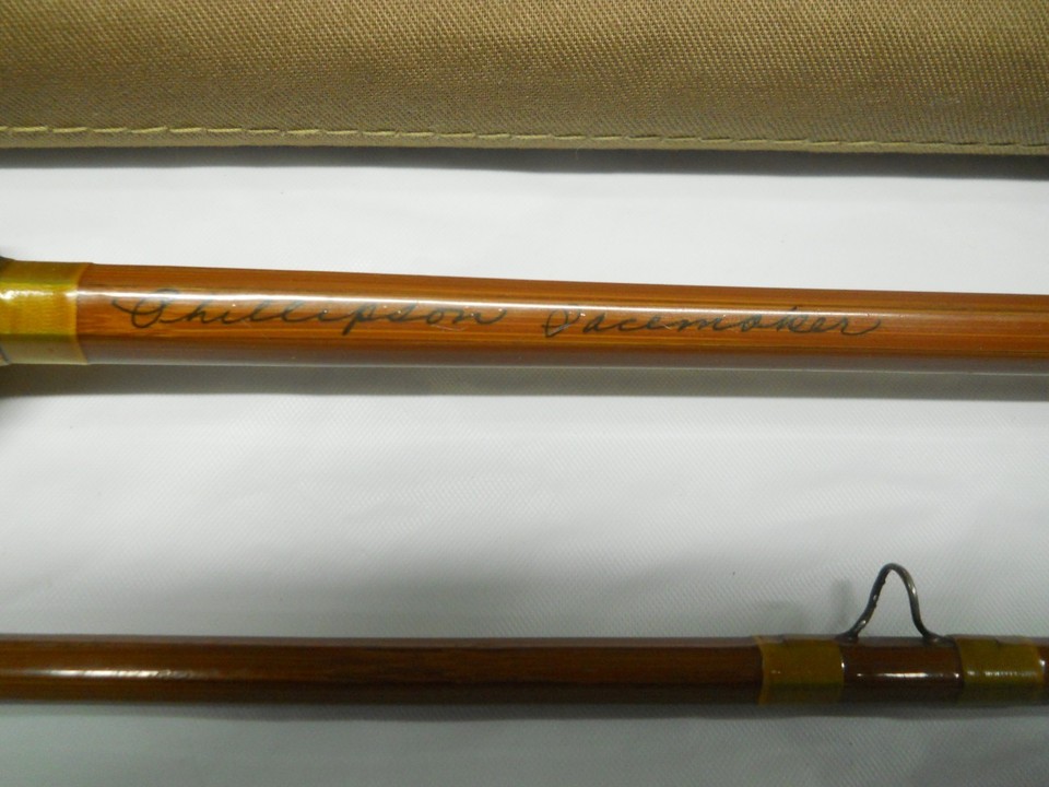 Phillipson "Pacemaker" 8', 3/2. 4 1/4oz. vintage bamboo fly rod. Sharp ...