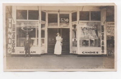 1920s Photo showing the Exterior of the Chocolate Shop Candy Store | eBay