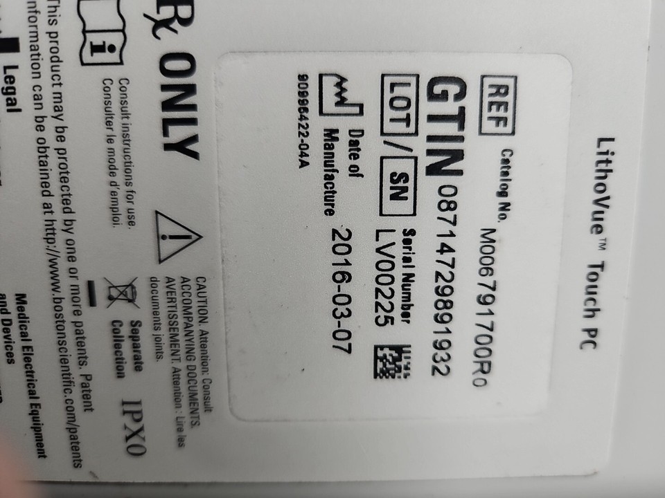 Boston Scientific LithoVue Touch PC DOM 2016 | eBay