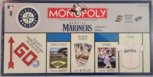 2001 Seattle Mariners Collector's Edition Monopoly. Shrink Wrapped ...