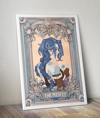 Jinx Tarot Poster | Arcane Poster | Tarot Poster | League of Legends ...