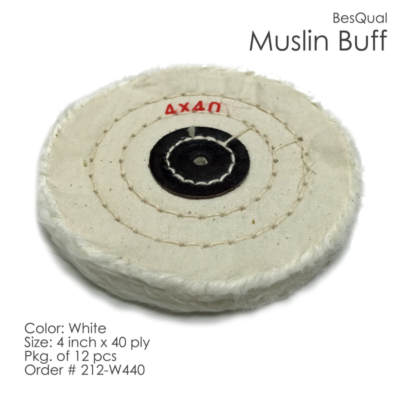 Dental Lab 12-pieces White Muslin Buff Wheel 4" x 40-ply new | eBay