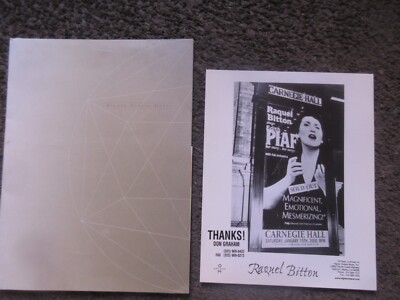 RAQUEL BITTON "SINGS EDITH PIAF" 2000 HIGHER OCTAVE RECORDS PRESS KIT W ...