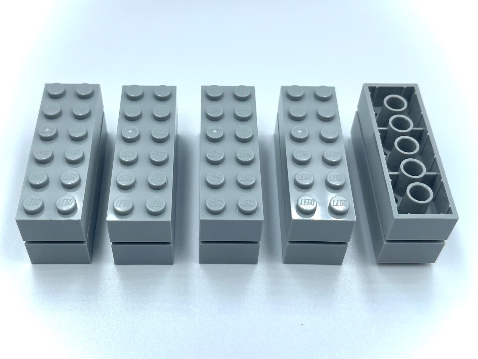 LEGO Lot of 10 Brick 2X6 Medium Stone Grey 4211795 44237 | eBay