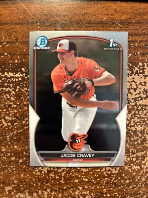 Jacob Cravey, Chrome #BDC-189 - 2023 Bowman Draft | eBay