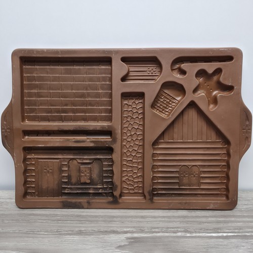 Longaberger Gingerbread House Cookie Mold Country Cabin Pottery 1996 ...