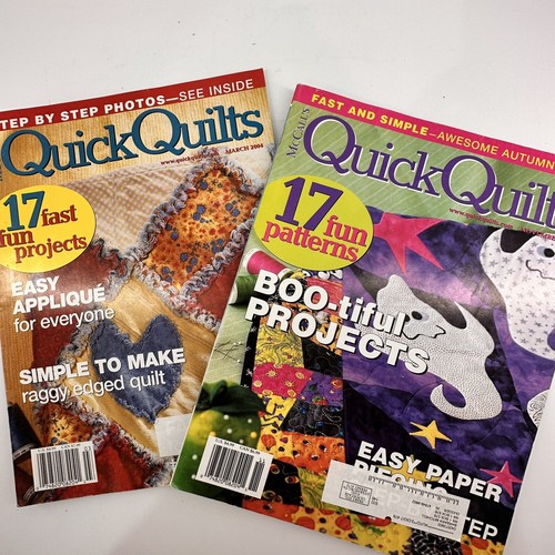 2 McCalls Quick Quilts Magazines Nov 2003 March 2004 Quilt Patterns ...