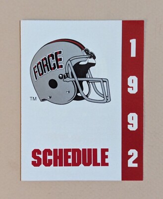 POCKET SCHEDULES - ARENA & INDOOR FOOTBALL AFL AF2 IFL + CHOOSE YEAR ...