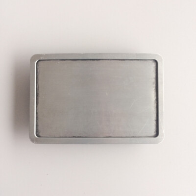 Antique Brushed Silver Rectangle Blank Belt Buckle for Engraving also ...