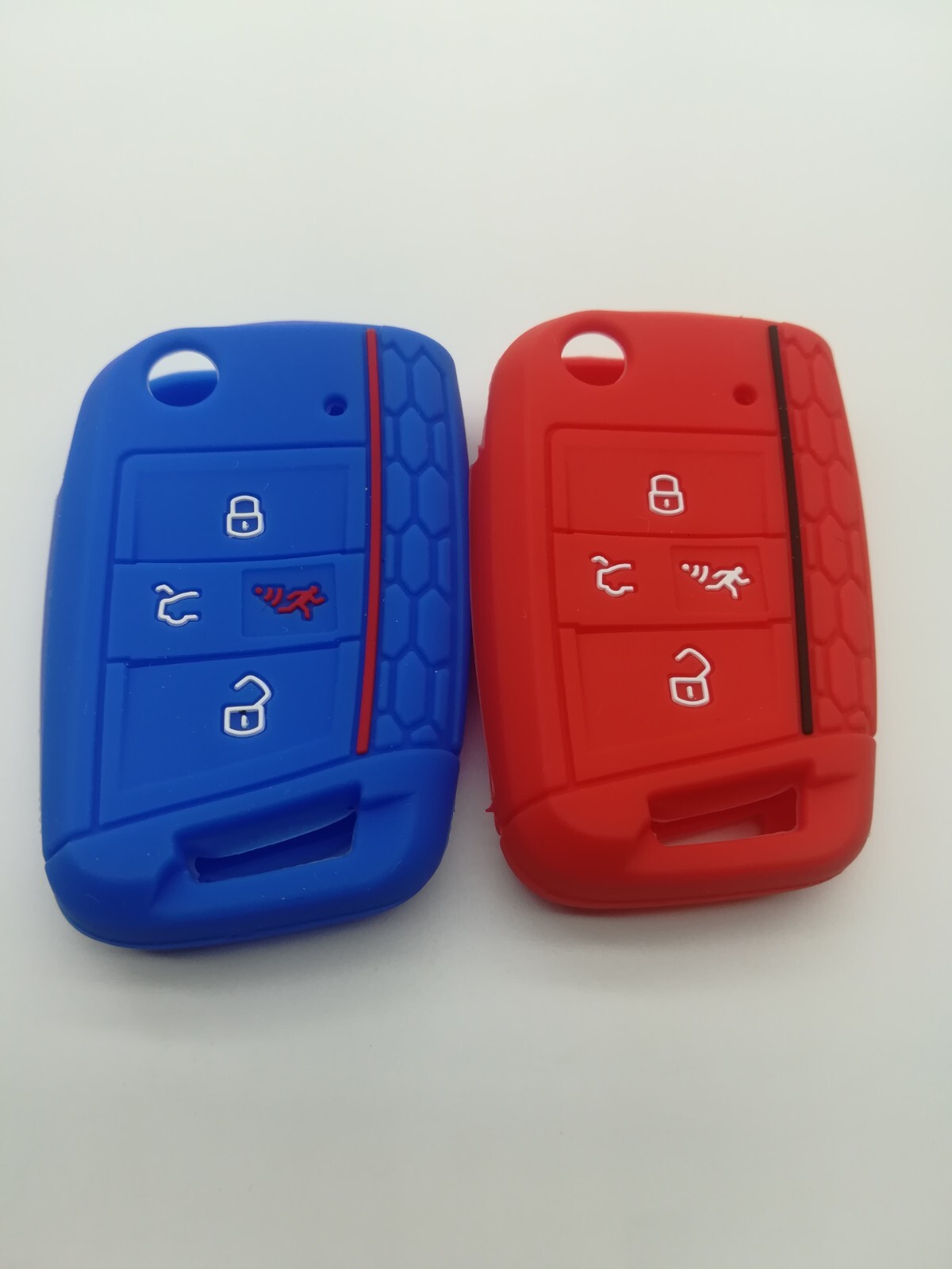 2*Fob Silicone key cover For Volkswagen VW GOLF Tiguan POLO Jetta Atlas ...