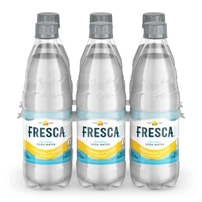 Fresca Grapefruit Citrus Sparkling Soda Water Bottles, 16.9 fl oz, 6 ...