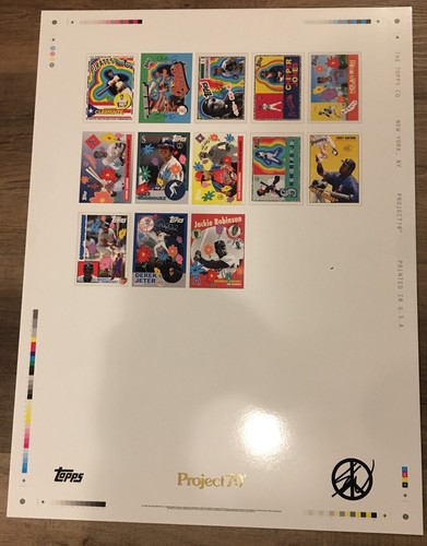 P70 Topps 2021 Project 70 Poster Gold Foil Stamp 18"x24" Print Sean ...
