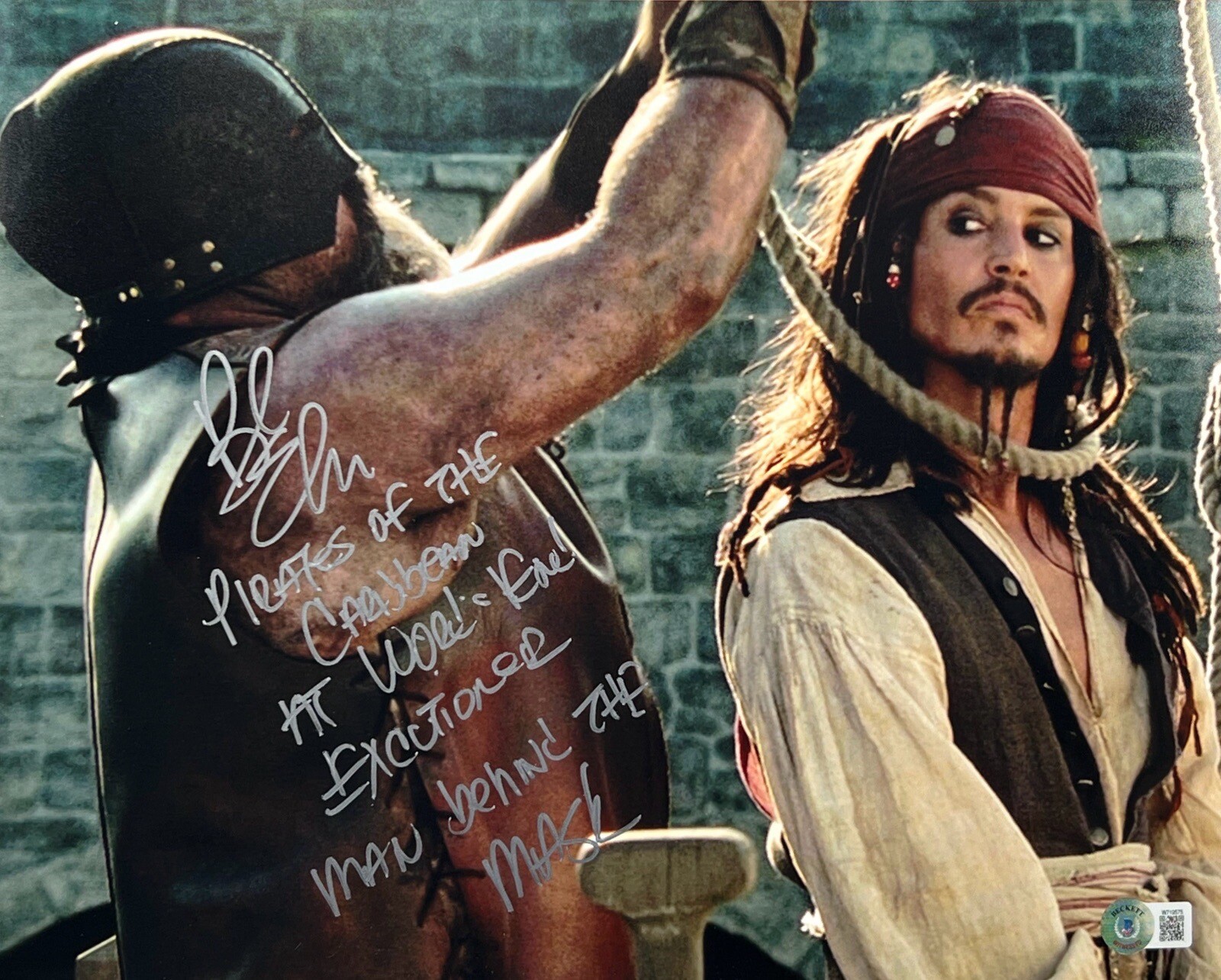 Bob Elmore Signed 11x14 Photo w/ "Executioner" "Man Behind The Mask +1 ...