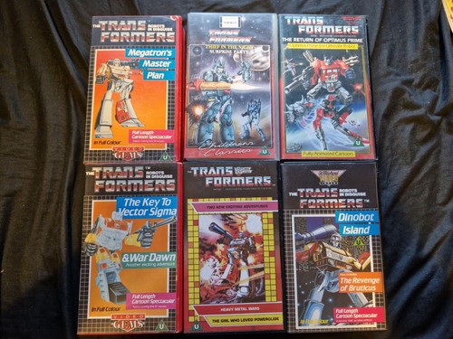 x6 Vintage TRANSFORMERS VHS Tapes TV Cartoon Childrens | eBay