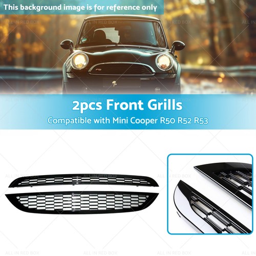 2PCS Honeycomb Mesh Front Grill Suitable for Mini Cooper R50 R52 R53 ...