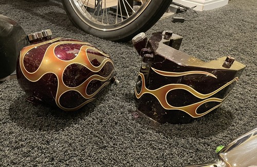 Chopper Gas tank & Oil Tank *painted By : imperial House* | eBay