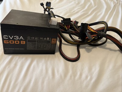 EVGA 600B 600W 80 PLUS Bronze CERTIFIED ATX Gaming Power Supply Unit ...