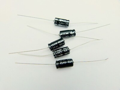 47uF 63V Axial Capacitor x 5 pcs for Valve Tube or Transistor Amplifier ...