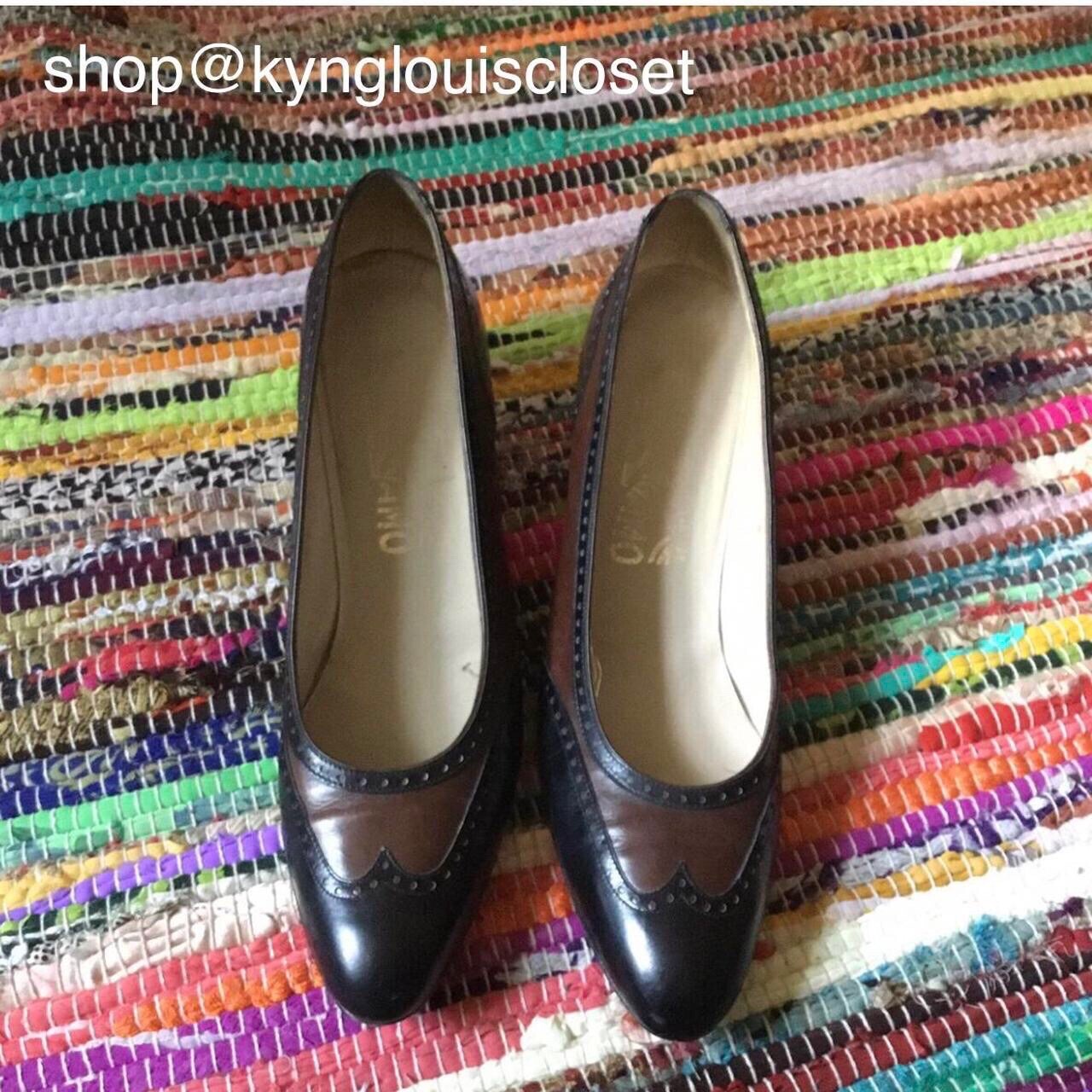 Women's Salvatore Ferragamo Wing Tip Shoe - Gem