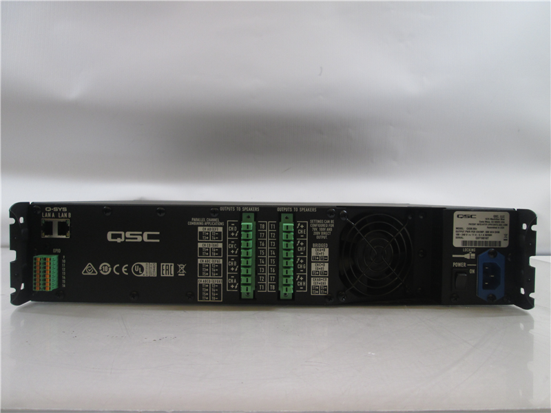 QSC CXD8.8Qn 8 Channel Network Amplifier 600W 4 Ohm Q SYS | eBay