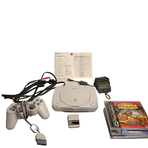 Sony Playstation One Slim Console PSone PS1 SCPH-101 Tested Bundle ...
