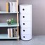 2/3/4/5 Tiers Plastic Cylinder Storage Unit Cabinet Cupboard Tower ...
