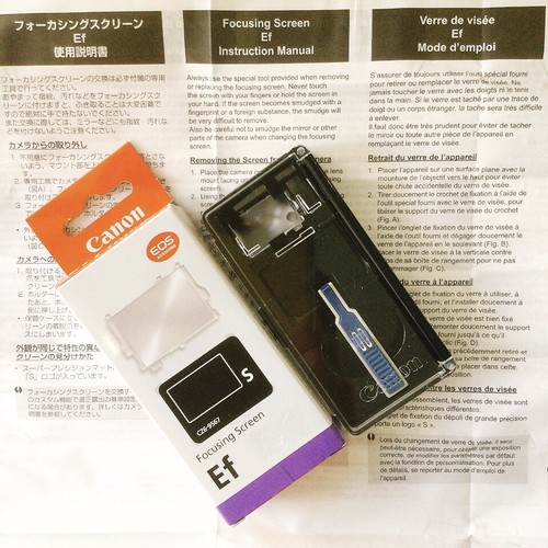 【MINT】Canon Focusing Screen Ef S Super Precision Mat type for EOS 40D ...