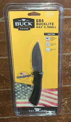 Buck Knives 684 BUCKLITE MAX II, Small Knife w/Sheath #0684BKS-C | eBay
