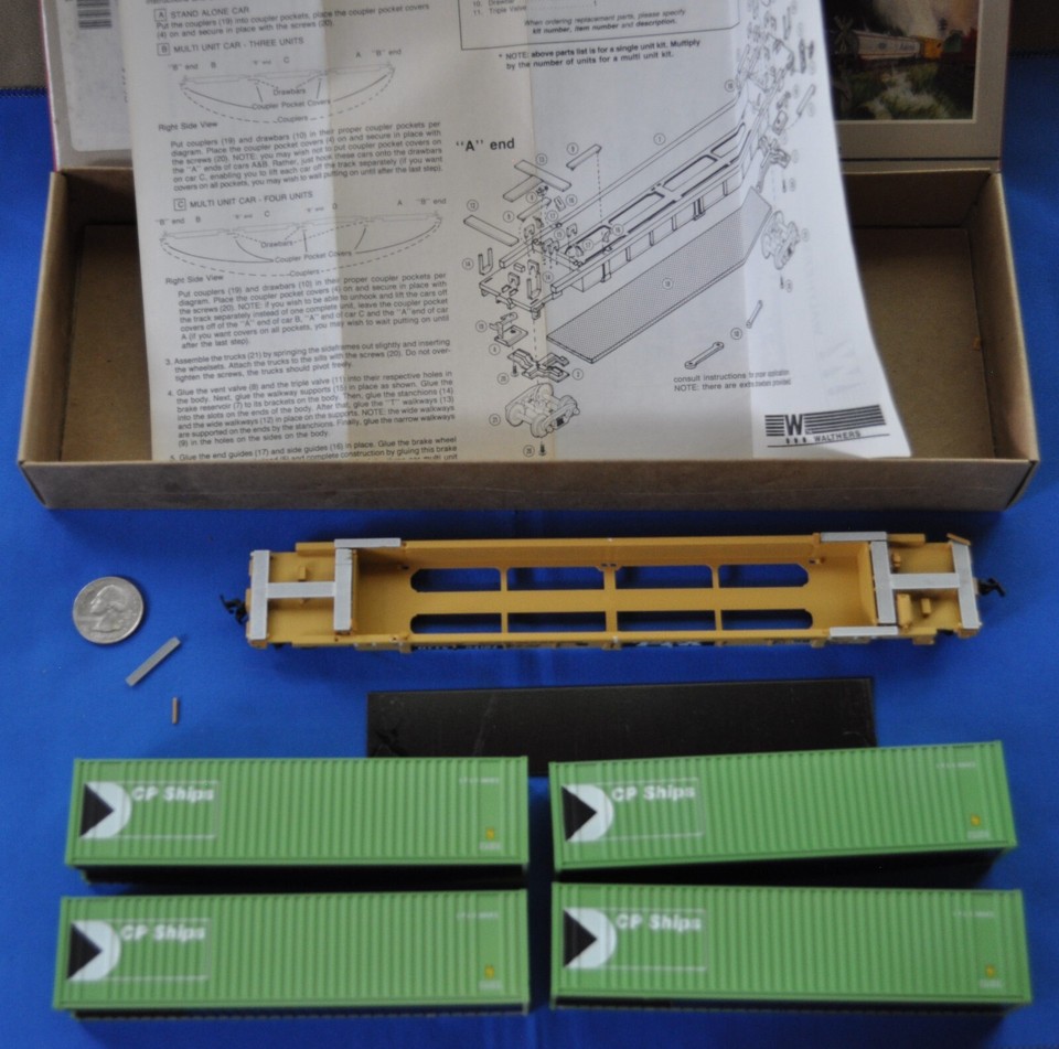 Walthers HO Scale TTX DTTX 70' Thrall Double Stack Car 932-3901 w ...