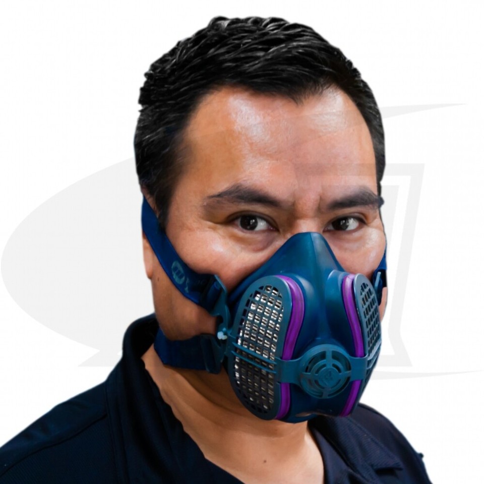 Miller Reusable Half Face Welding Auto Construction P100 Respirator ...