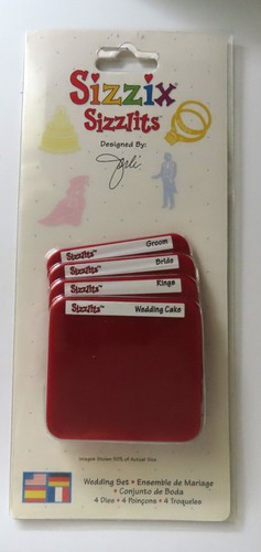 Sizzix Sizzlits Thin Individual Dies -Wedding Day Set of 4 | eBay