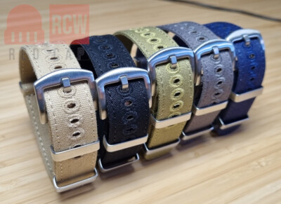 Canvas NATO Watch Strap Premium Band Military Diver in 18mm 20mm 22mm ...