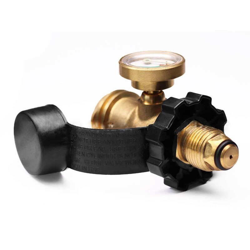 Brass Tank Propane Adapter Converts POL LP Tank Valve to QCC w ...
