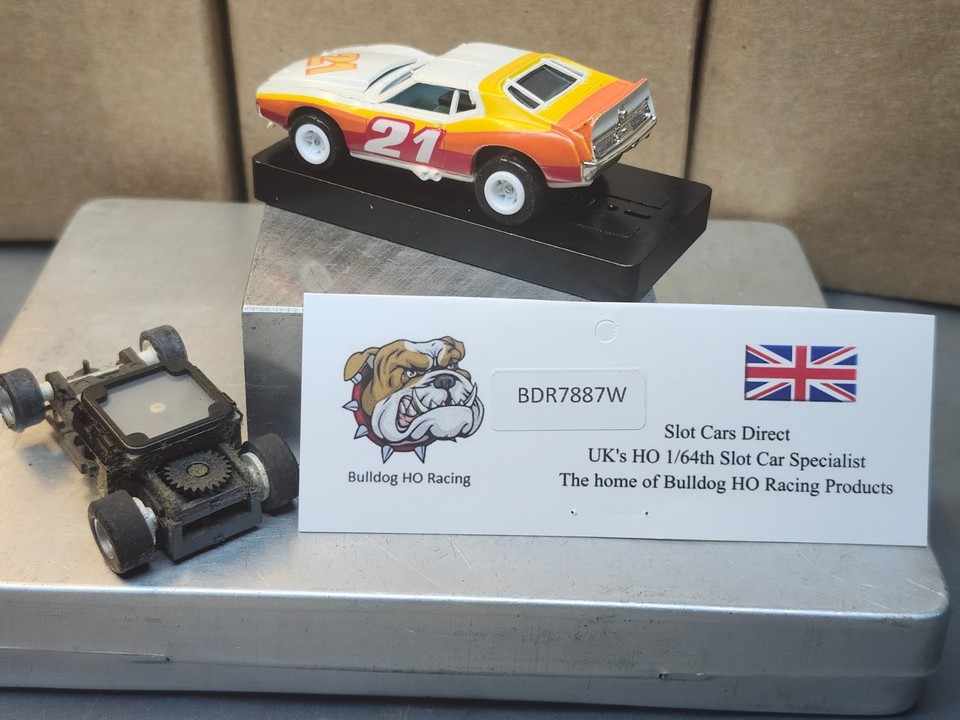 BULLDOG TURBO #21 TRI COLOR JAVALIN WITH MAGNA SONIC CHASSIS HO SLOT ...