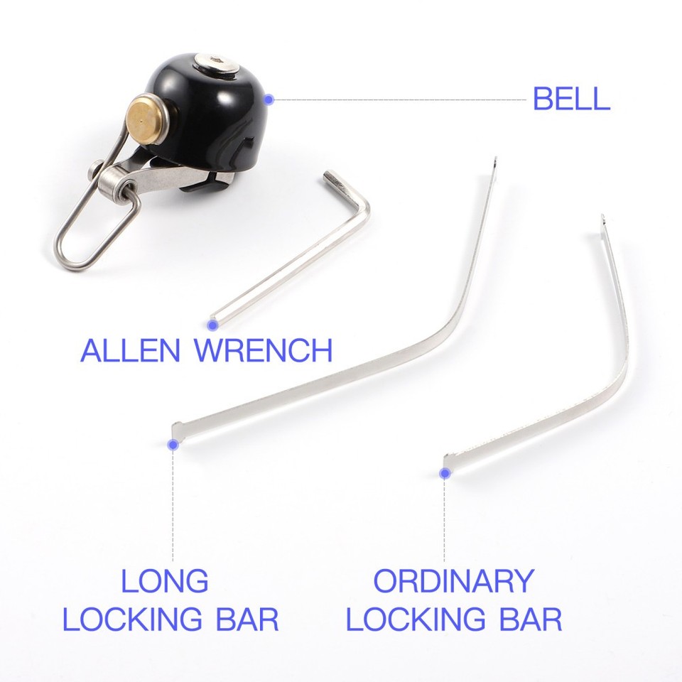 Bike Bell Retro Stainless Steel Loud Sound Cycling Handlebar Horn ...