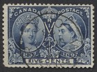 Canada #54 5c Victoria Jubilee Fine Used SON Windsor ONT CDS JU 22 98 ...