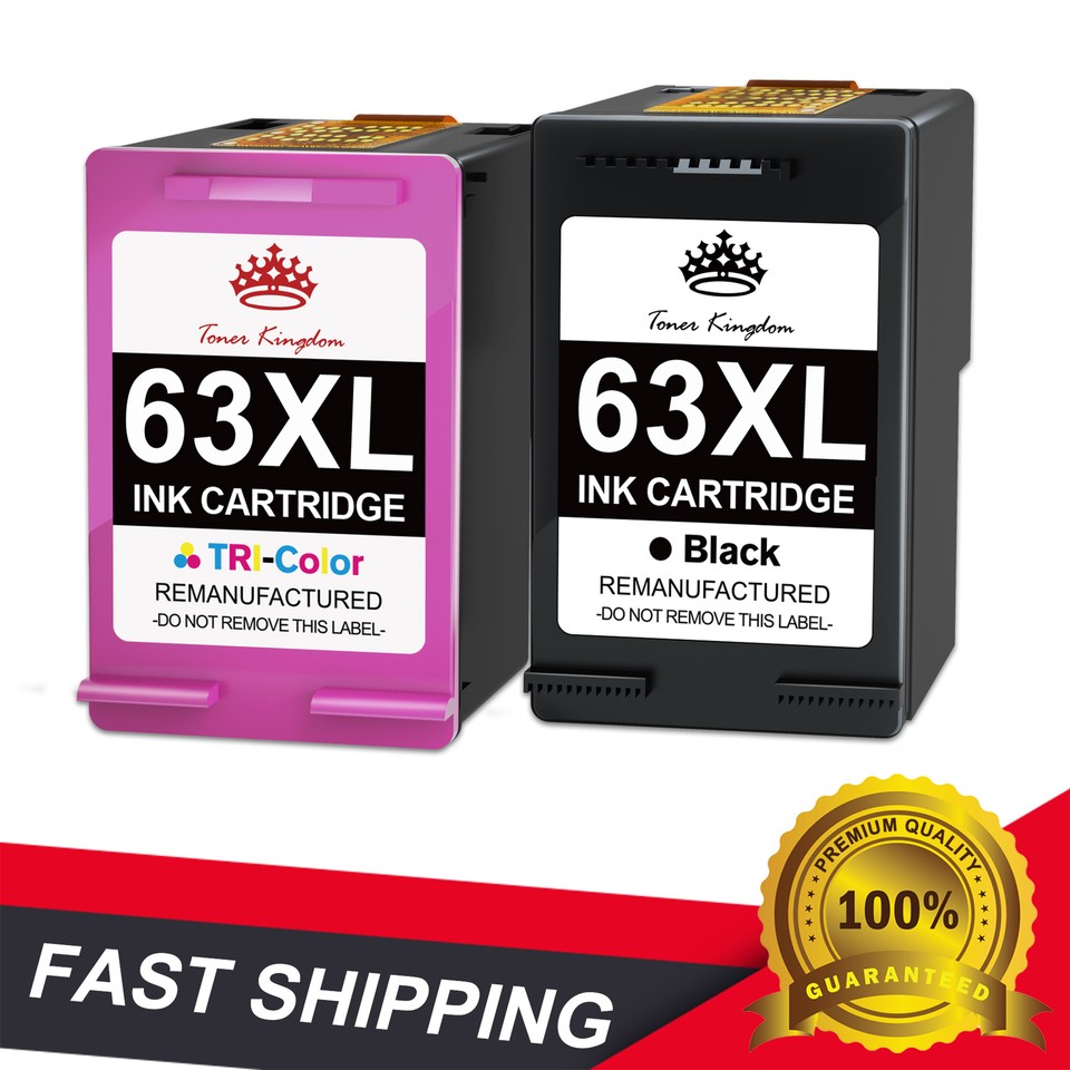 Ink Cartridge Combo For HP 63XL OfficeJet 3830 4650 4652 ENVY 4512 4513 ...