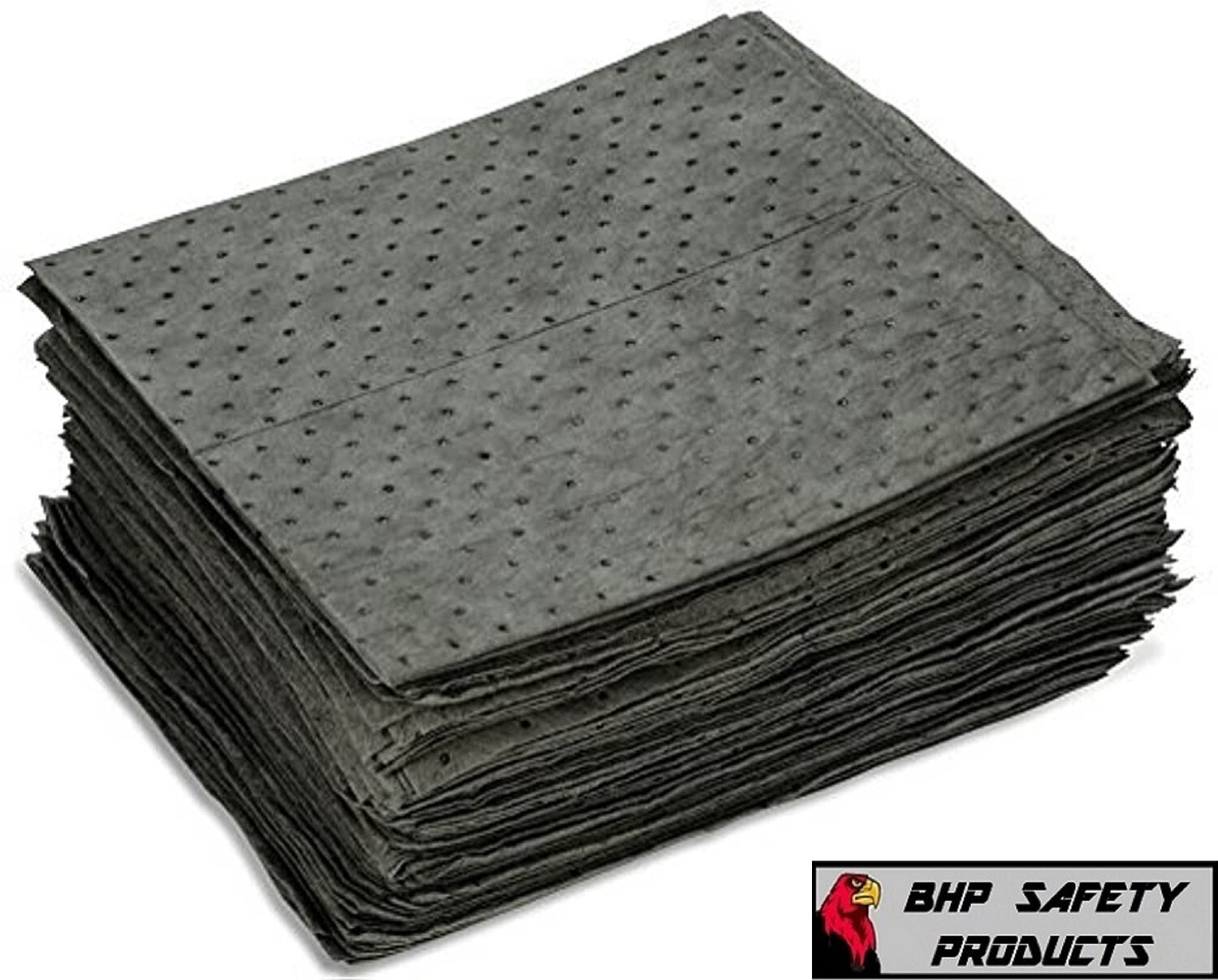 GRAY BONDED ABSORBENT PADS UNIVERSAL OIL GREASE (100 PER CASE) | eBay