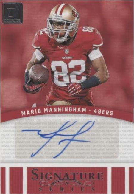 2024 Panini Donruss - Signature Series Mario Manningham #SSE-MMA (AU ...